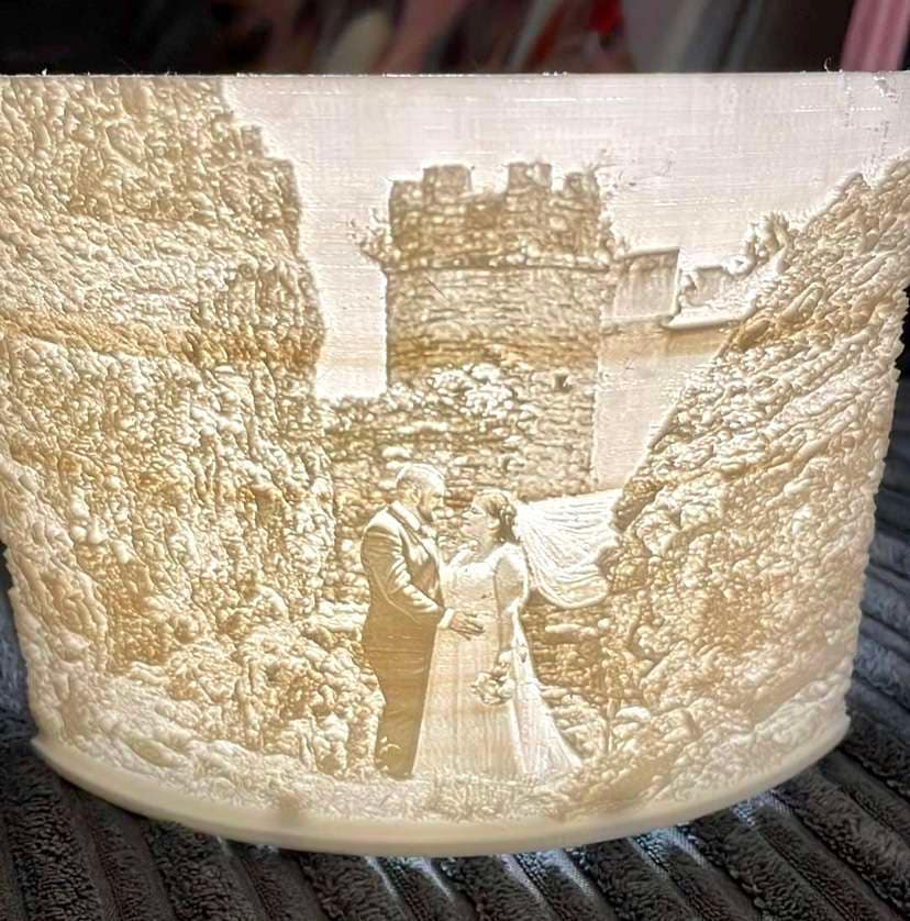 3D Printed Photo Lithophane - Coasted Soul